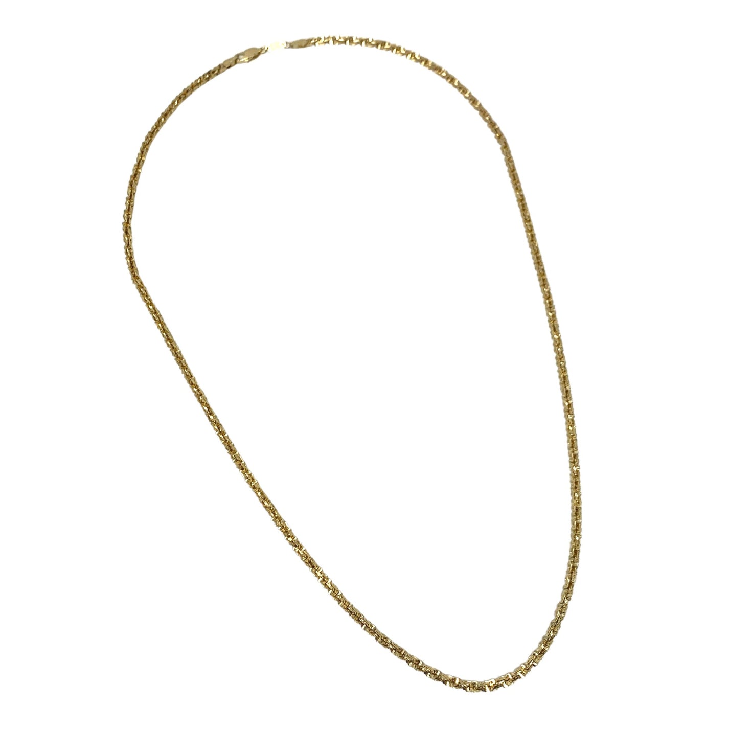 14K Gold 22" Israel Chain Necklace – Goodman's Antiques & Estate Jewelry