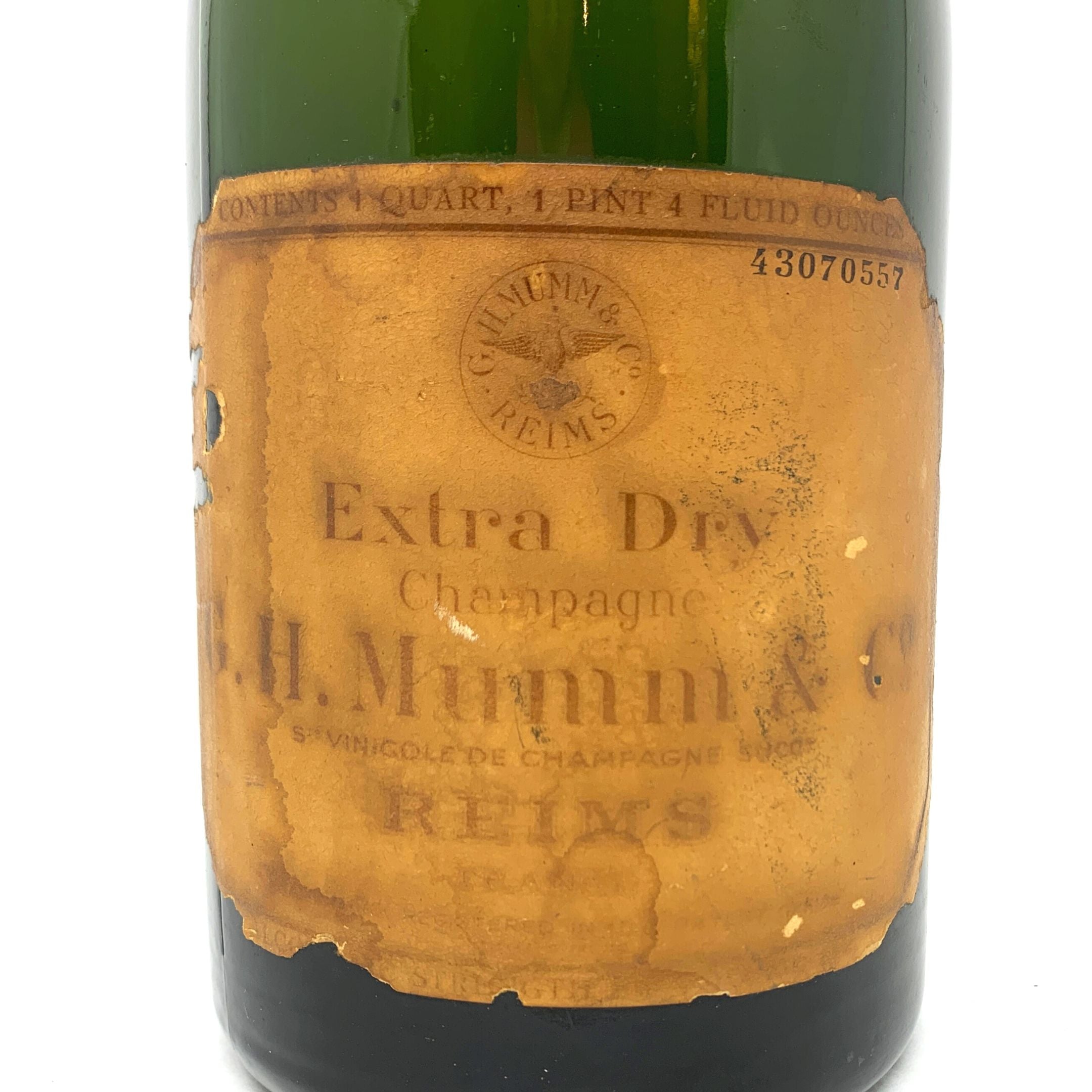 G.H. Mumm et Cie Antique Champagne Store Display Bottle – Goodman's ...