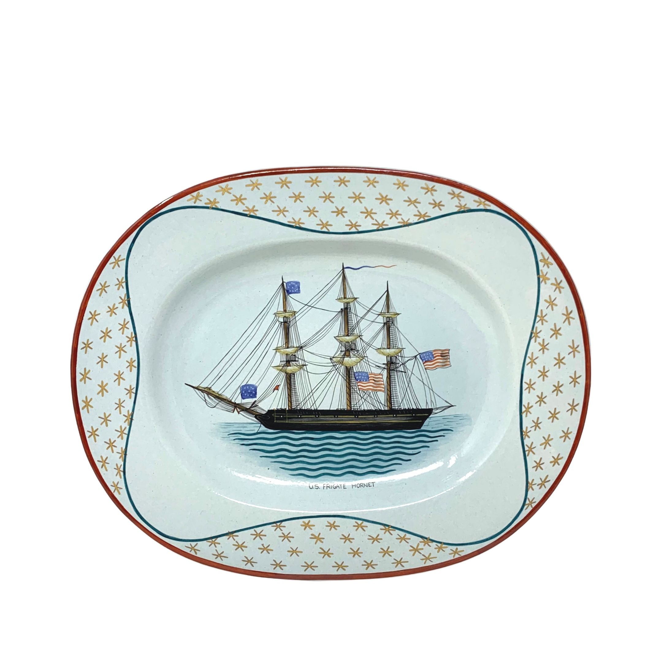 Mottahedeh Limited Edition US Frigate Hornet Bicentennial Platter ...
