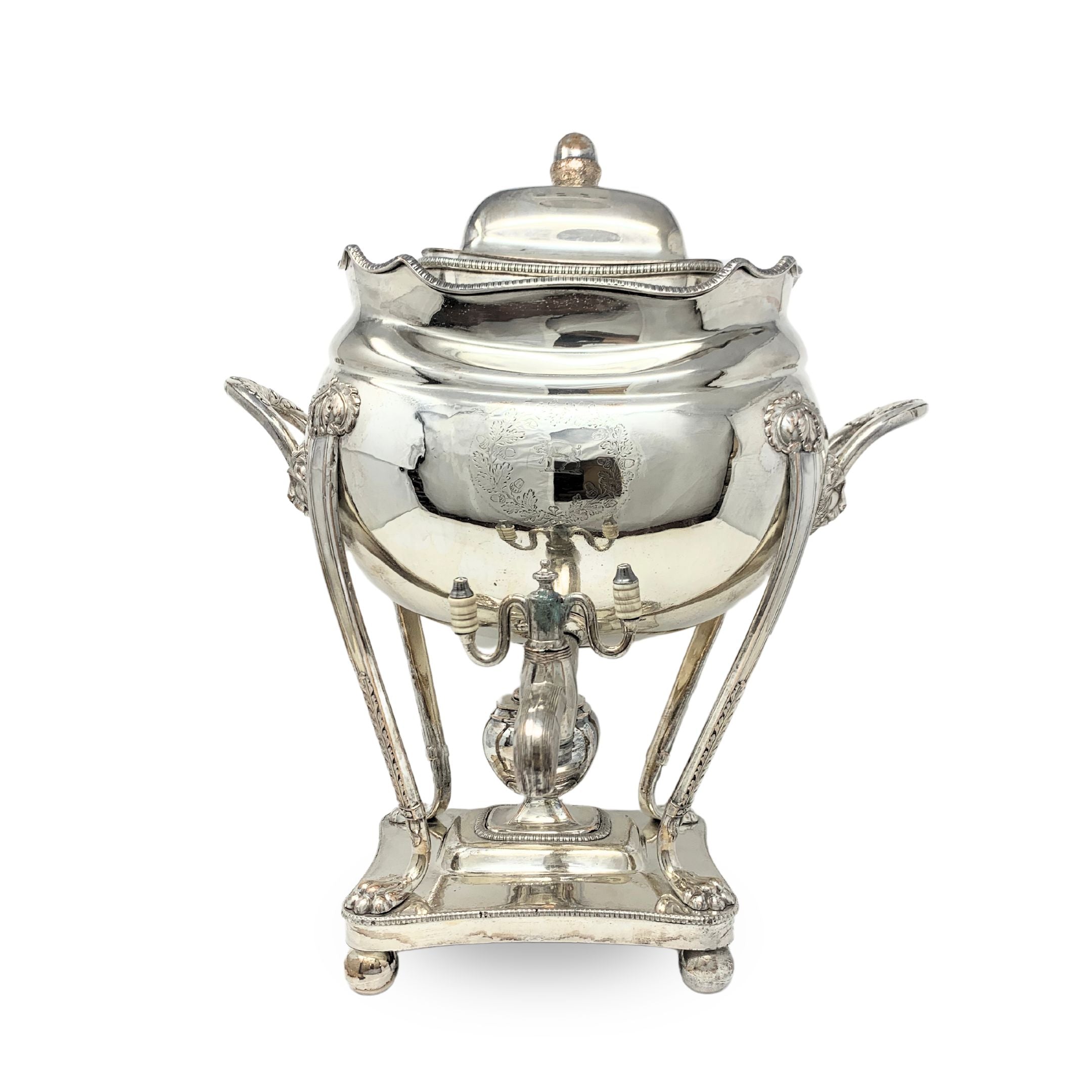 Dan Holy, Parker & Co. England 19th Century Silverplate Samovar ...