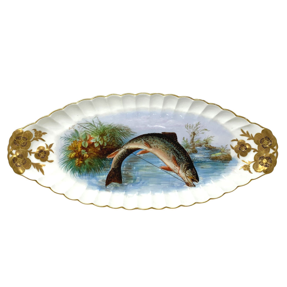 Vintage Hand Painted Porcelain Fish Set (11pcs) – Goodman's Antiques ...