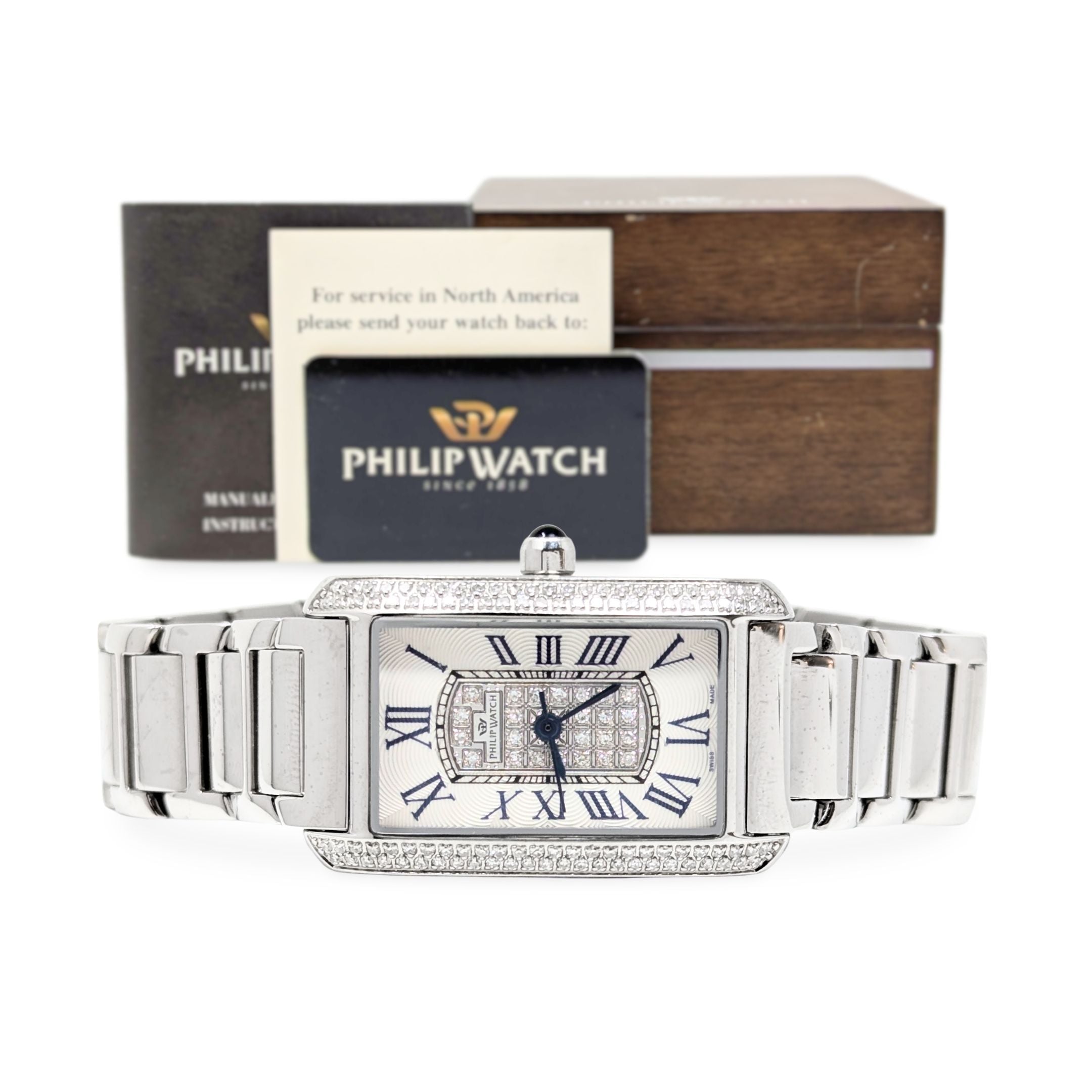 Orologio Philip Watch Patton 3 Lady Diamond Spheres Watch – Goodman's ...