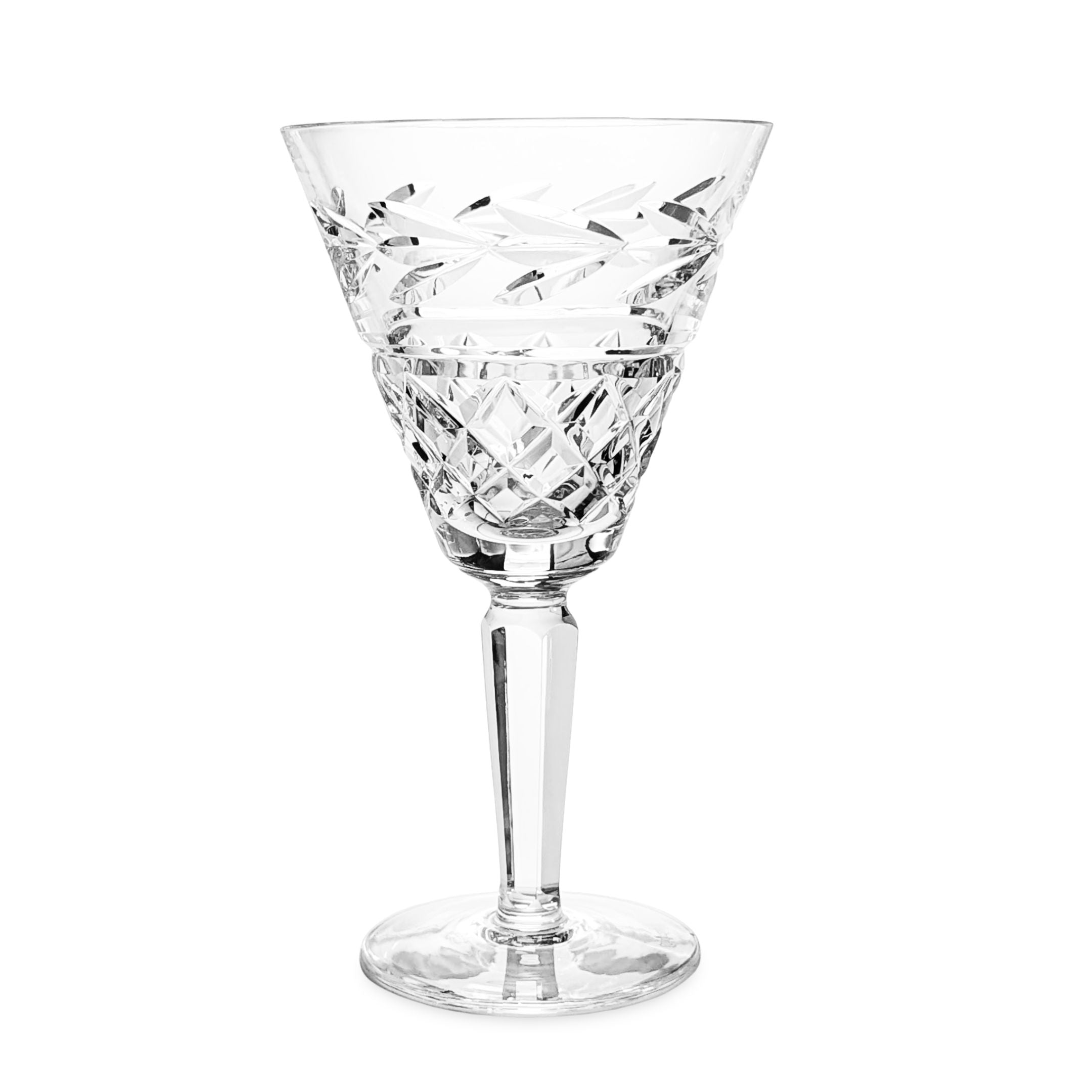 Waterford "Glandore" Crystal 7" Water Goblet, Old Gothic Hallmark ...