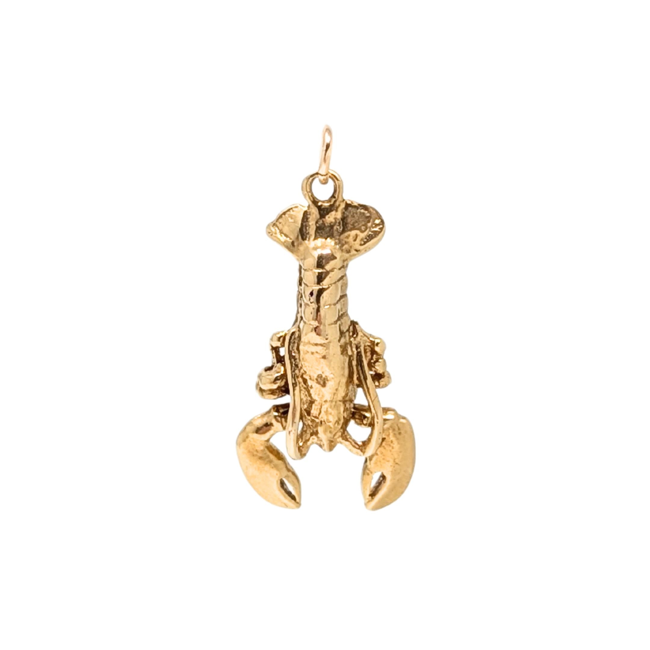 14K Gold Lobster Charm – Goodman's Antiques & Estate Jewelry