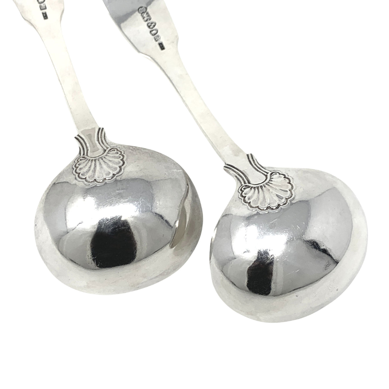 Antique Thomas Willmore Sterling Georgian Thread & Shell Ladles (2 ...